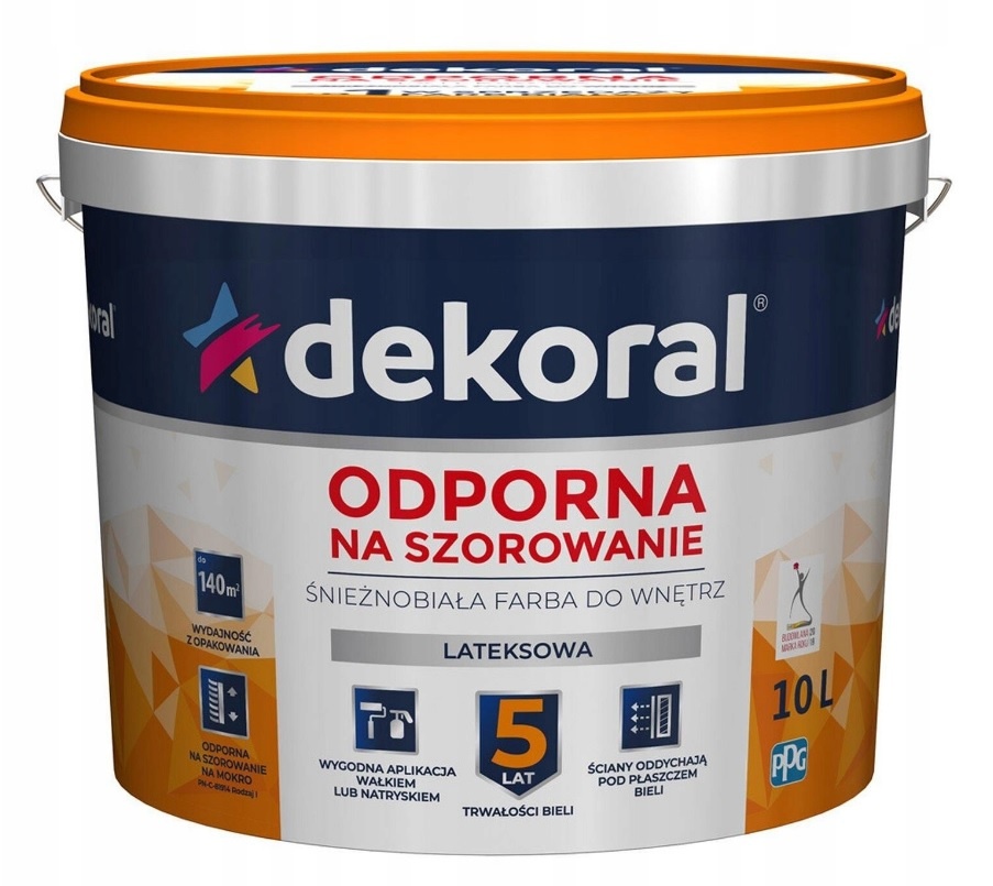 Farba Dekoral Akrylit W – śnieżnobiała farba do wnętrz | Centrum Mat ...